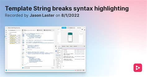 Template Literals Break Syntax Highlighting Discuss CodeMirror