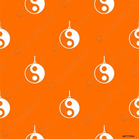 Yin Yang Symbol Pattern Seamless Stock Vector Crushpixel