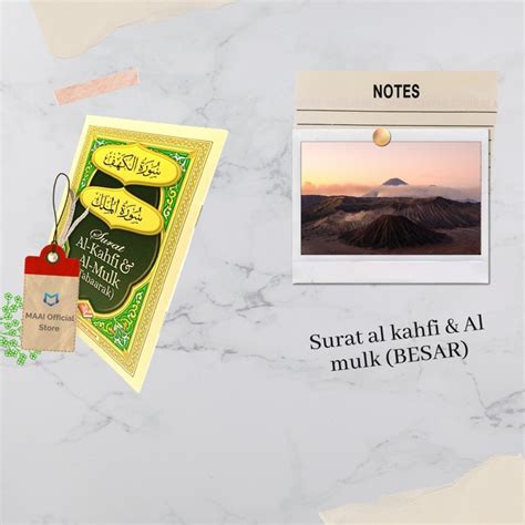 Jual Buku Surat Al Kahfi Al Mulk Pustaka Ibnu Umar Surah Ukuran Besar