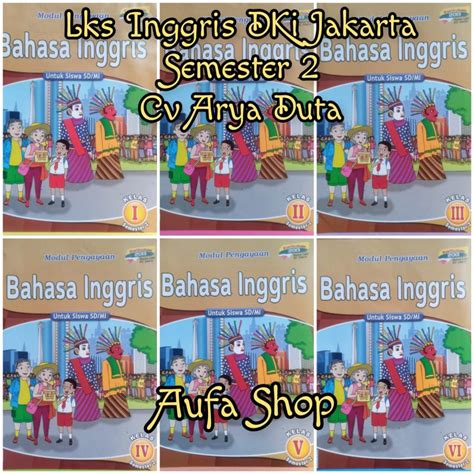 Jual Lks Bahasa Inggris Kelas 1 2 3 4 5 6 SD MI Semester 2 Lokal DKI