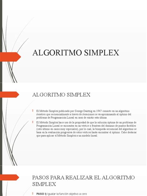 algorítmo simplex pdf programación lineal informática teórica