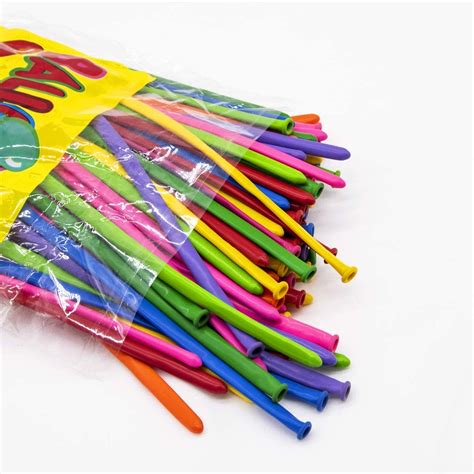Confezione Da 100 Palloncini Modellabili Multicolore Assortiti