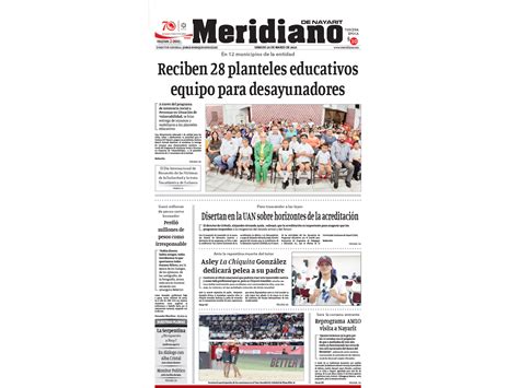 Edición impresa 25 de marzo de 2023 Meridiano mx