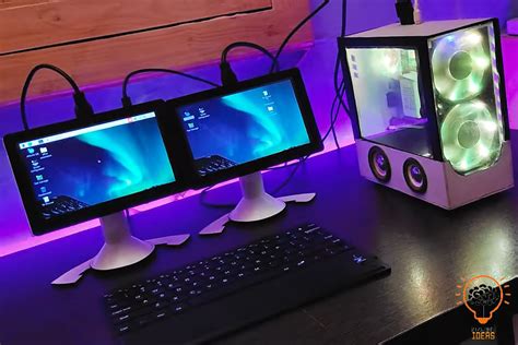 Someone Has Created A Dual Screen Mini PC Using Raspberry Pi And It