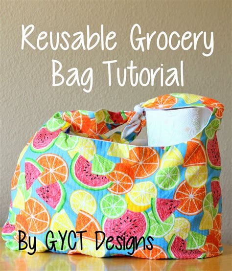 Grocery Bag Sewing Pattern Grocery Bag Diy Pattern Tutorial Sewing
