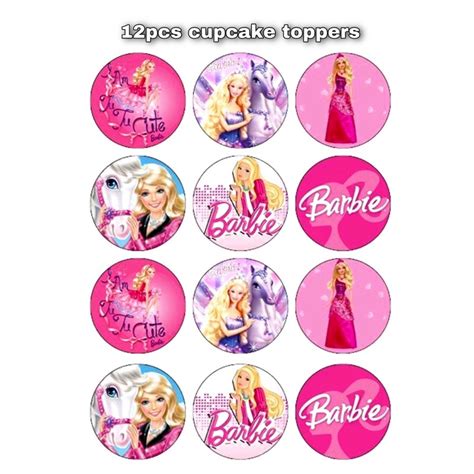Barbie Princess And The Popstar Edible Birthday Cake Topper