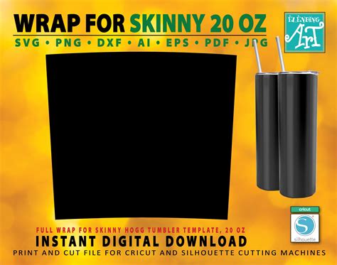 20 Oz Skinny Tumbler Template Svg Free Printable Word Searches