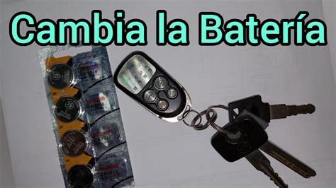 Como cambiar las baterías del control de alarma para vehículo porque y