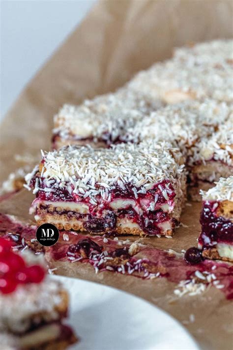 Ciasto Z Budyniem I Porzeczkami Bez Pieczenia Moja Delicja