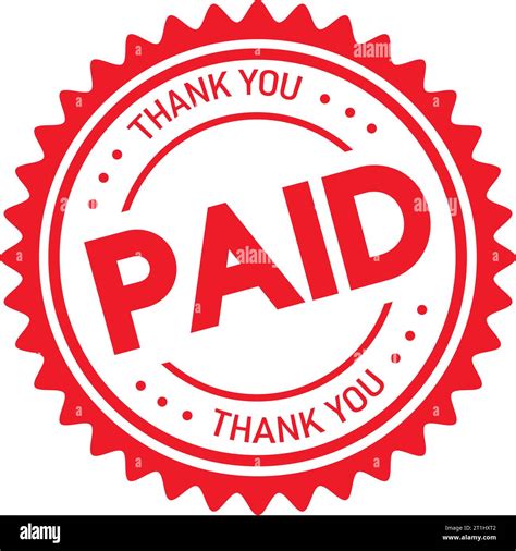 Paid Stamp Vector Illustration Stock Vector Image Art Alamy
