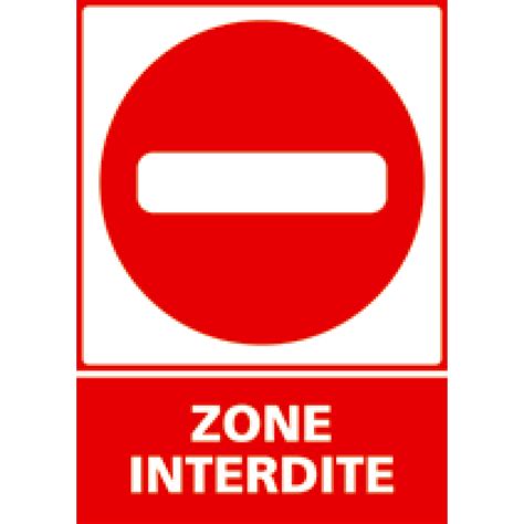 Panneau Vertical Zone Interdite Mepro