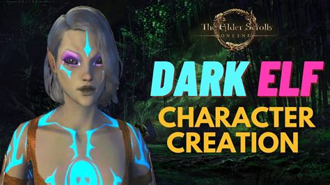 ESO Character Creation Cute Dark Elf Dunmer Female Face And Body