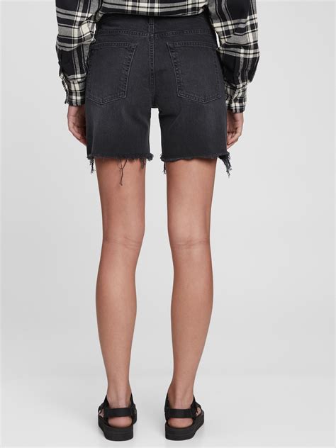 High Rise Cheeky Midi Shorts Gap