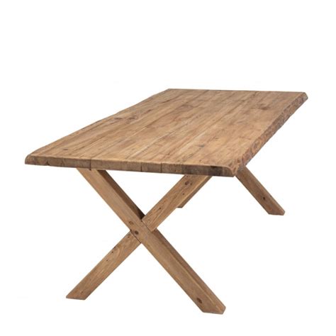 Table à manger 220x100cm bois Pin recyclé ANDRIAN Maisons du Monde