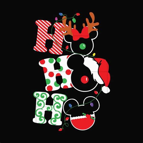 Ho Ho Ho Christmas Mickey Heads svg Grinch bundle Etsy Imágenes de