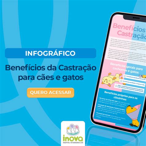 Infográfico Benefícios da Castração Inova Hospital Veterinário