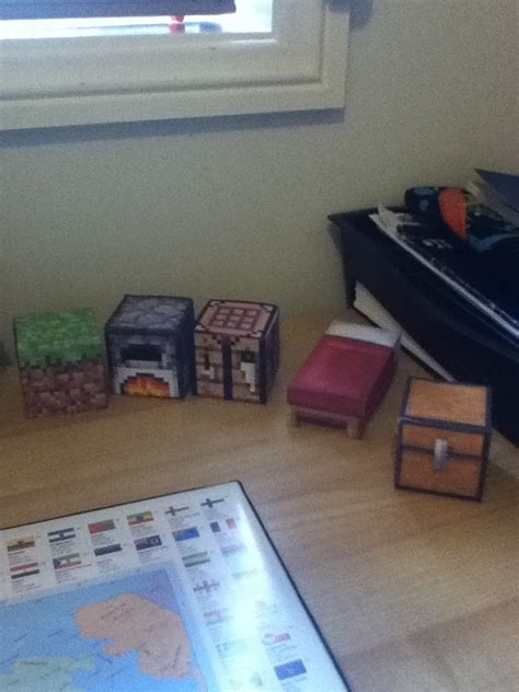 My Papercraft Collection With Openable Chest Minecraft