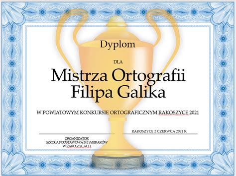 17 Powiatowy Konkurs Ortograficzny Mistrz Ortografii