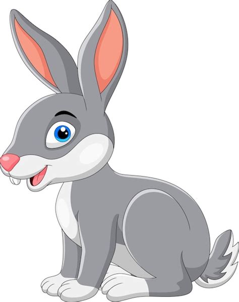 Dessin Anim Mignon Lapin Vecteur Premium