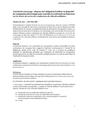 Remplissable En Ligne Rglement Sur Les Heures De Service Des