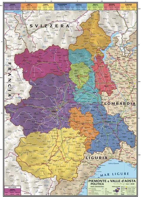 Di Sommerso Germoglio Mappa Geografica Piemonte Moderazione Nove Due