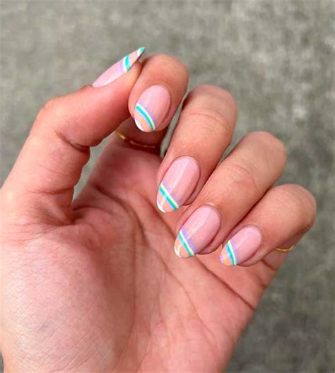 20 Ideas de UÑAS FRANCESAS 2024 De Colores y Elegantes