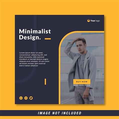 Plantilla Minimalista De Banner De Redes Sociales Vector Gratuito