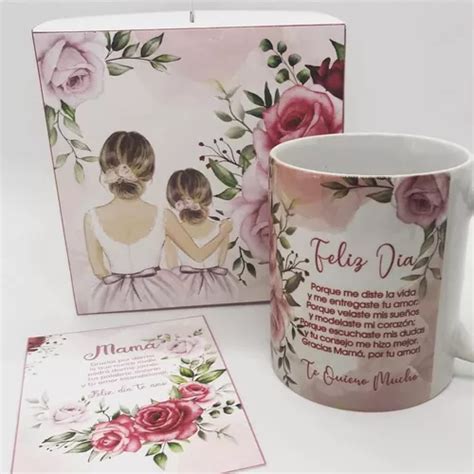 Kit Imprimible Dia De La Madre Taza Caja Valija Acuarela En Venta En