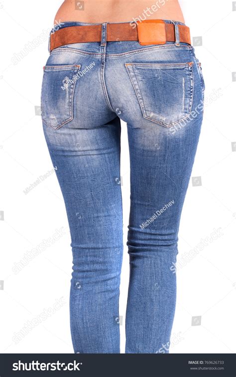 Close Sexy Woman Wearing Blue Jeans 스톡 사진 769626733 Shutterstock