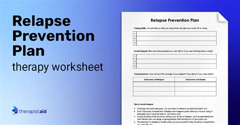 Relapse Prevention Plan Examples