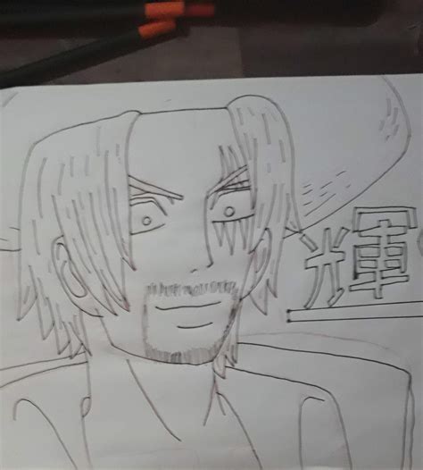 Um Desenho Do Shanks De One Piece De 0 A 10 Quanto Ficou