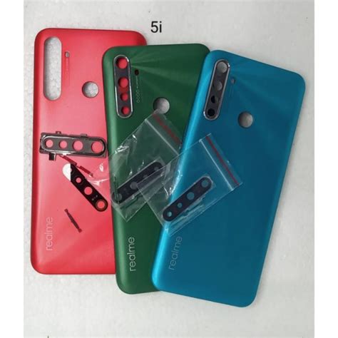Jual BACKDOOR BACK TUTUP BELAKANG KESING REALME 5i FULLSET TOMBOL
