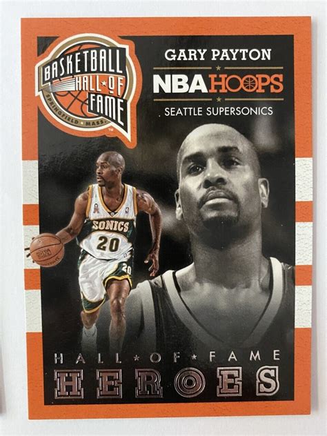 Hoops Gary Payton Hall Of Fame Heroes Insert Card Ebay