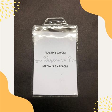 Jual Plastik Cover Id Card Plastik Kartu Panitia Plastik Name Tag