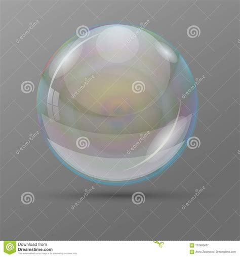 Bulle D Arc En Ciel Sur Le Fond Gris Illustration De Vecteur Baisse