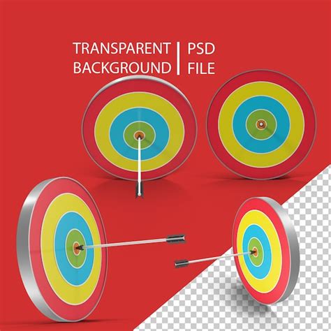 Tiro Arco Alvo Png PSD Premium