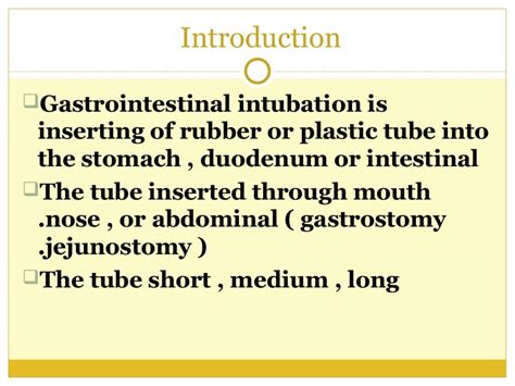 SOLUTION Nasogastric Tube Insertion Presentation Studypool