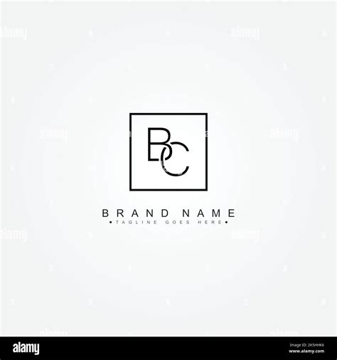 Minimal Business Logo For Alphabet BC Initial Letter B And C Logo