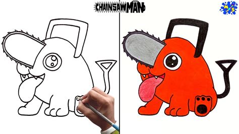 Chainsaw Man Pochita Drawing How To Draw Pochita From Chainsaw Man