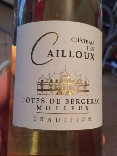 Château Les Cailloux Tradition Côtes de Bergerac Moelleux Vivino US