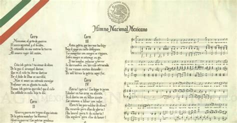 Himno Nacional Mexicano Letra Completa Slidesharetrick