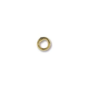 Jump Rings Closed Soldered 4mm Pack Of 25 Gold Plated Halfpenney