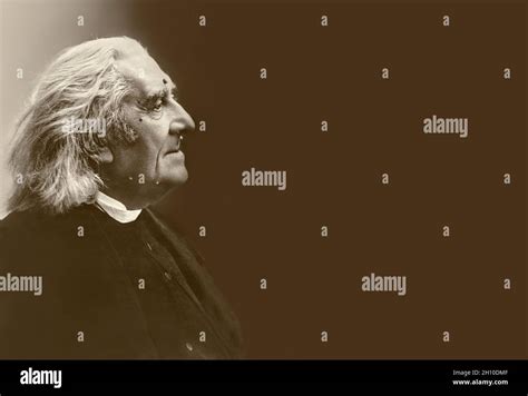 Portrait Of Franz Liszt 1811 1886 Hungarian Composer Virtuoso