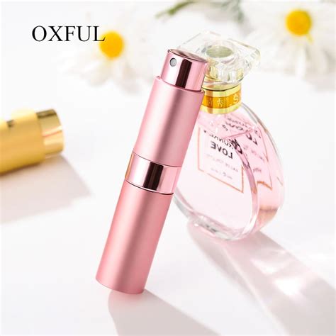 Bouteille de parfum rechargeable Portable en métal et aluminium