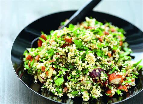Taboulé de quinoa germé aux amandes et aux herbes FemininBio