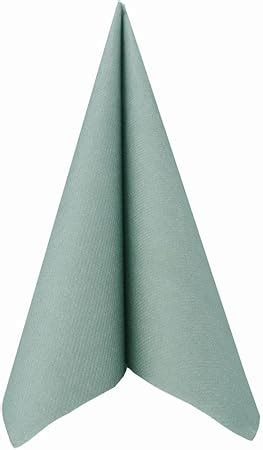 50 APARTina Servietten stoffähnlich Airlaid UNI Farbe eukalyptus