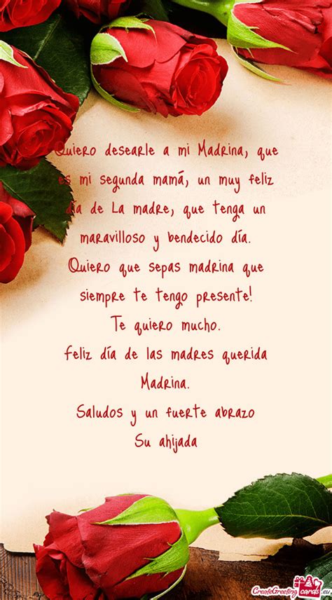 Feliz día de las madres querida Madrina Free cards