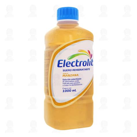 ELECTROLIT Suero Rehidratante SABOR MANZANA 1000 ML Electrólitos