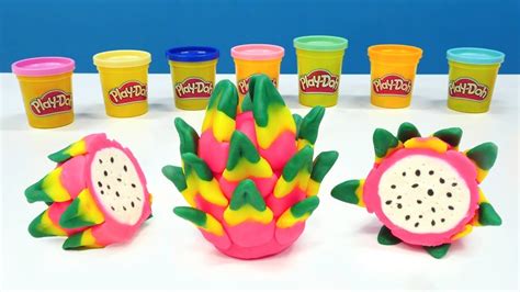 Hamur oyunları Play doh oyun hamuru ile ejder meyvesi YouTube