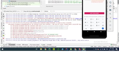 Android Google Firebase FirebaseException An Internal Error Has